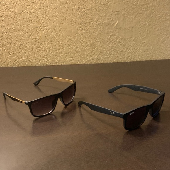 Ray-Ban | Accessories | Rayban Black And Gold Sunglasses Duo | Poshmark
